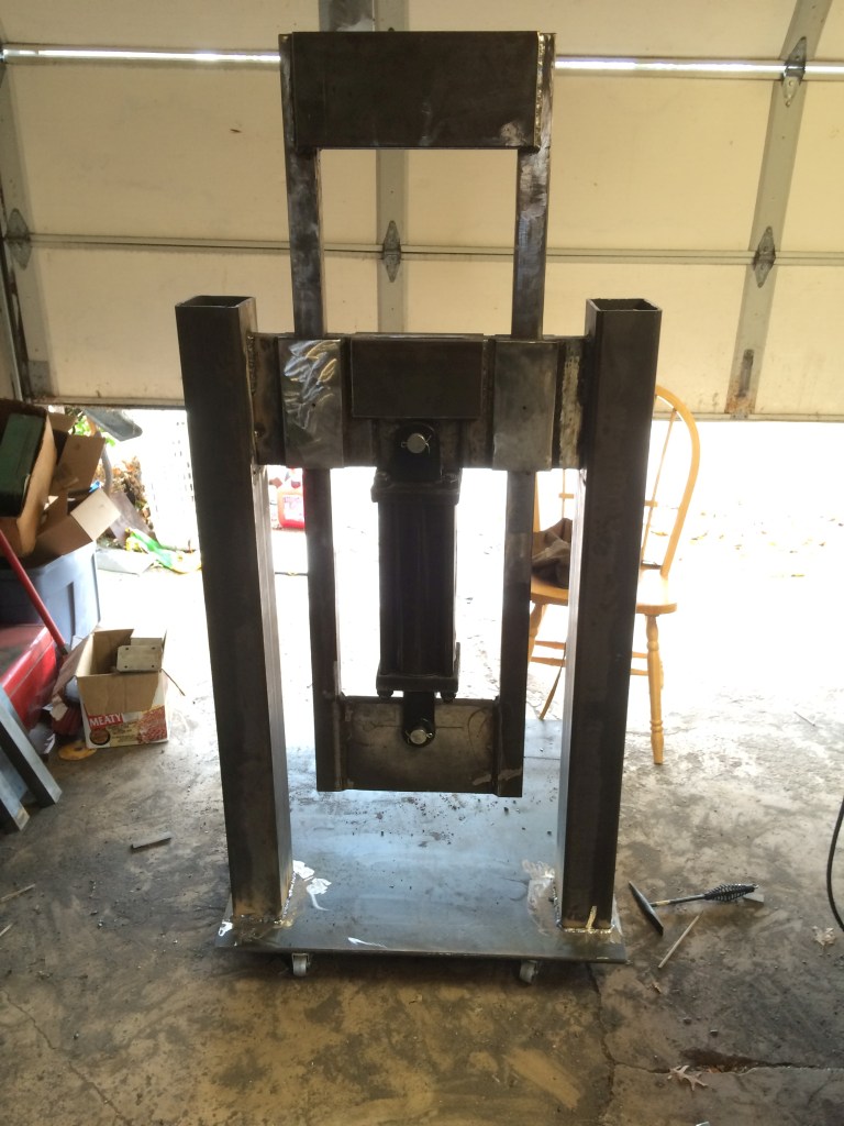 ram frame and guide welded to support tubes – Crown Forge